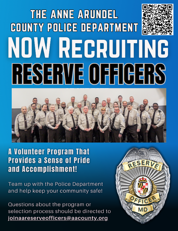 Reserve Officer | Anne Arundel County Government