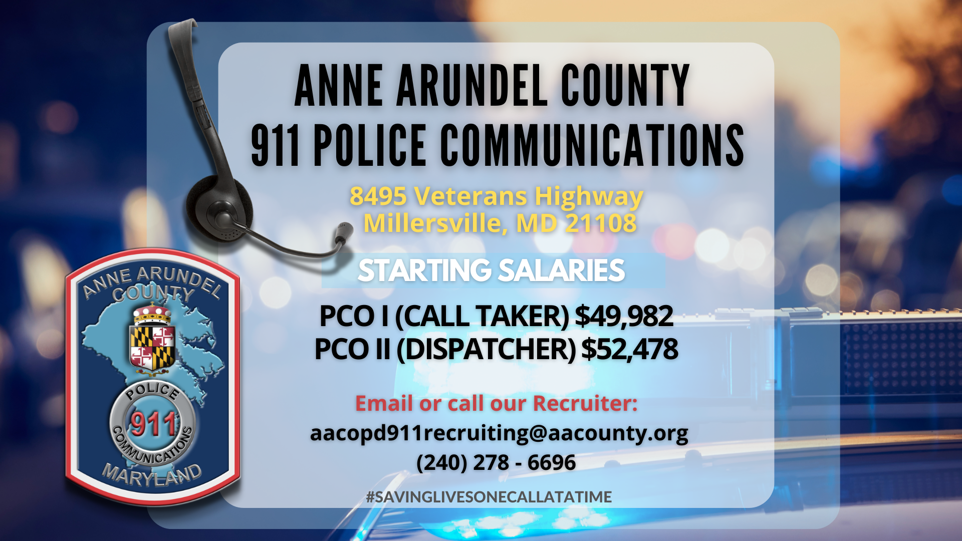 Police Communications Operator | Anne Arundel County Government